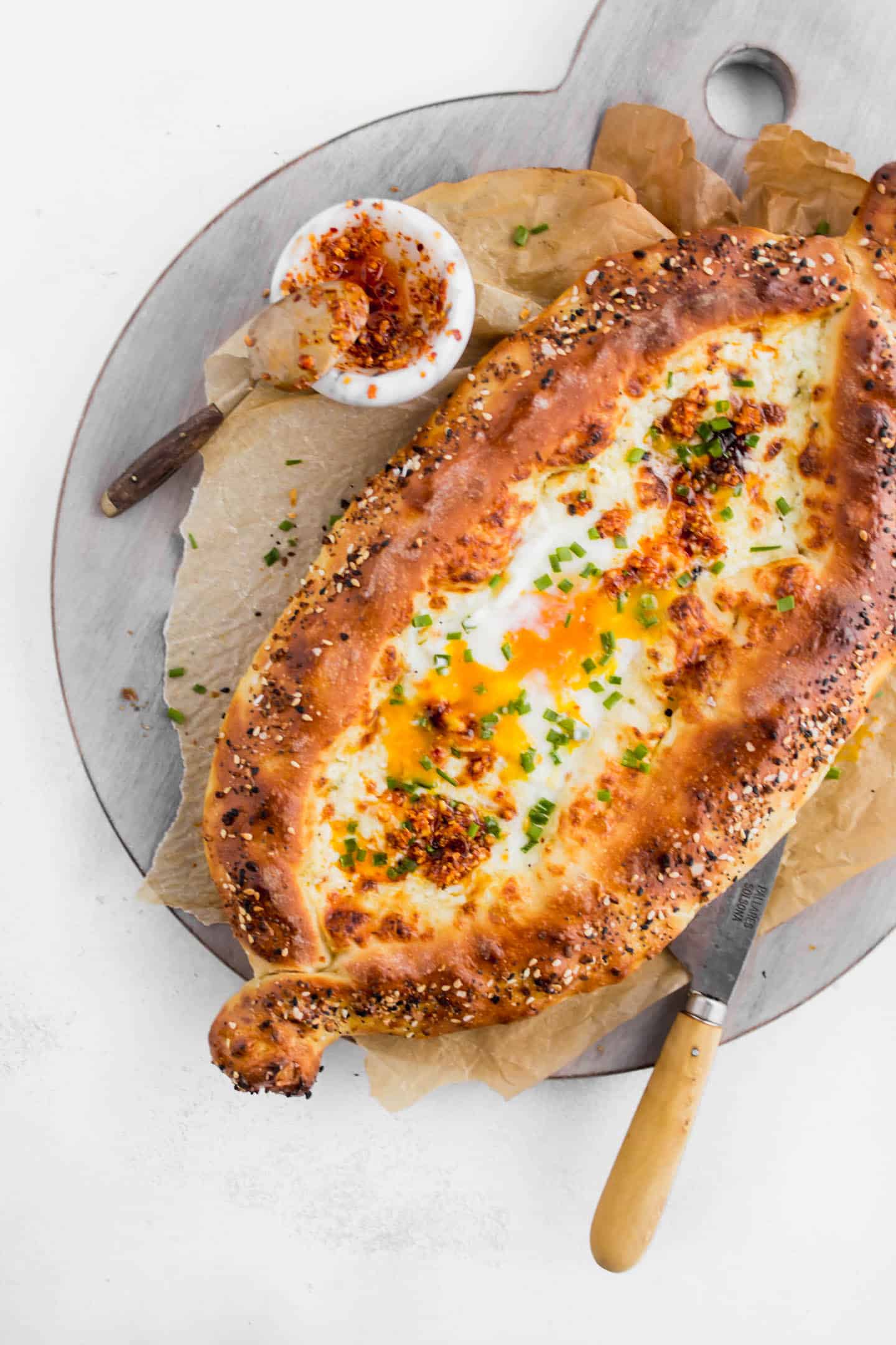 Khachapuri (Georgian Cheese Bread) - Lena's Kitchen