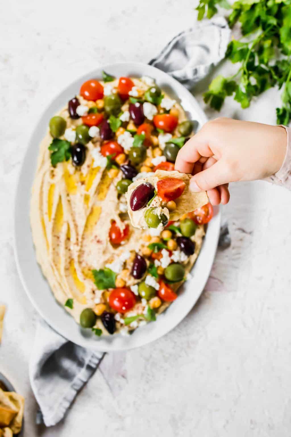 Loaded Hummus - Lena's Kitchen
