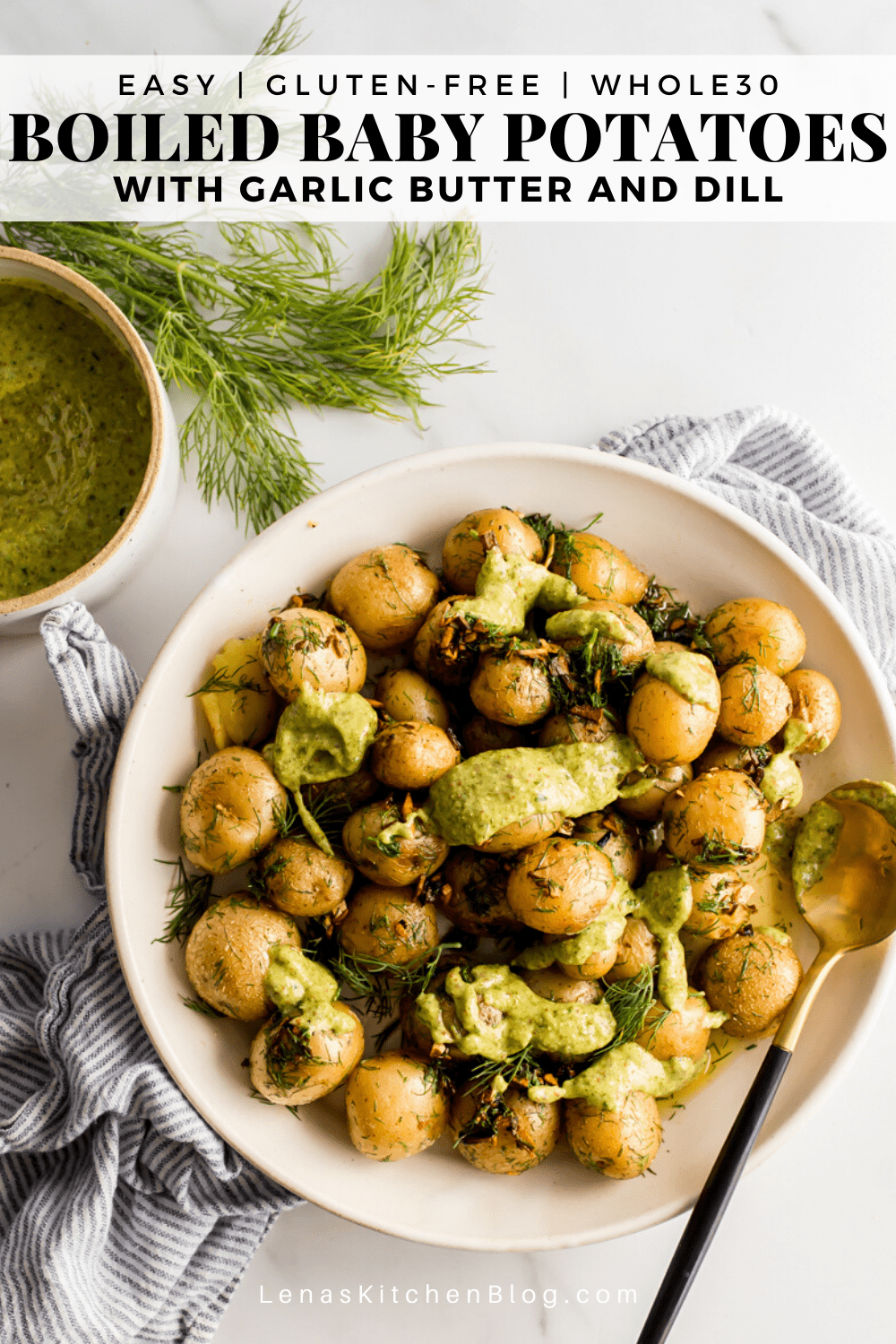 Boiled Baby Potatoes With Garlic Butter And Dill - Lena's Kitchen