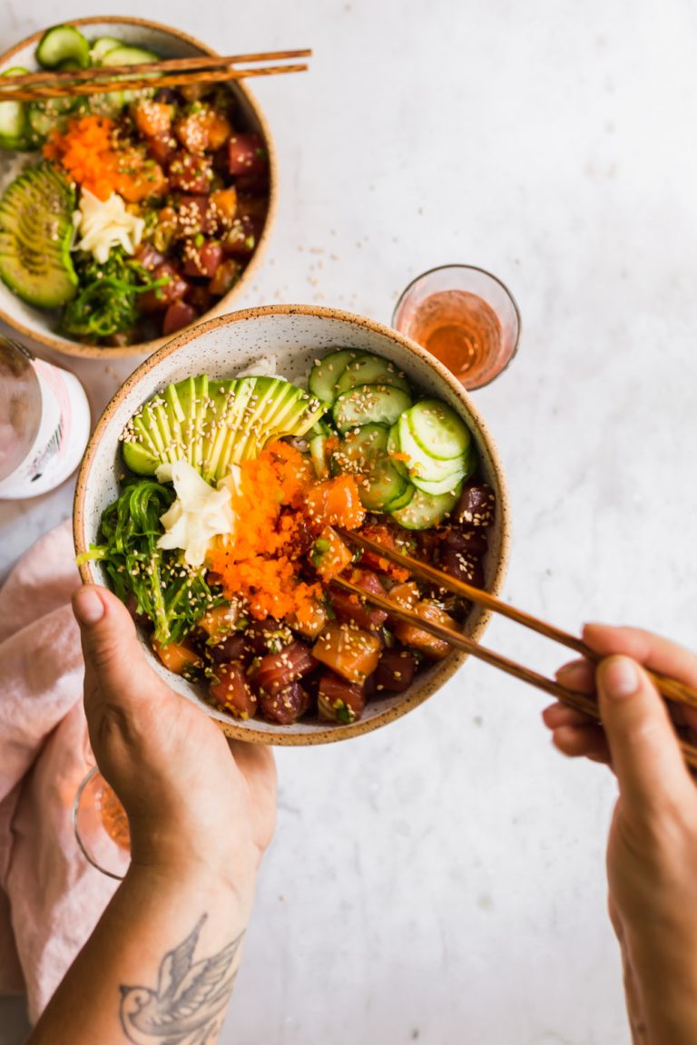 Easy Sushi Poke Bowls - Lena's Kitchen
