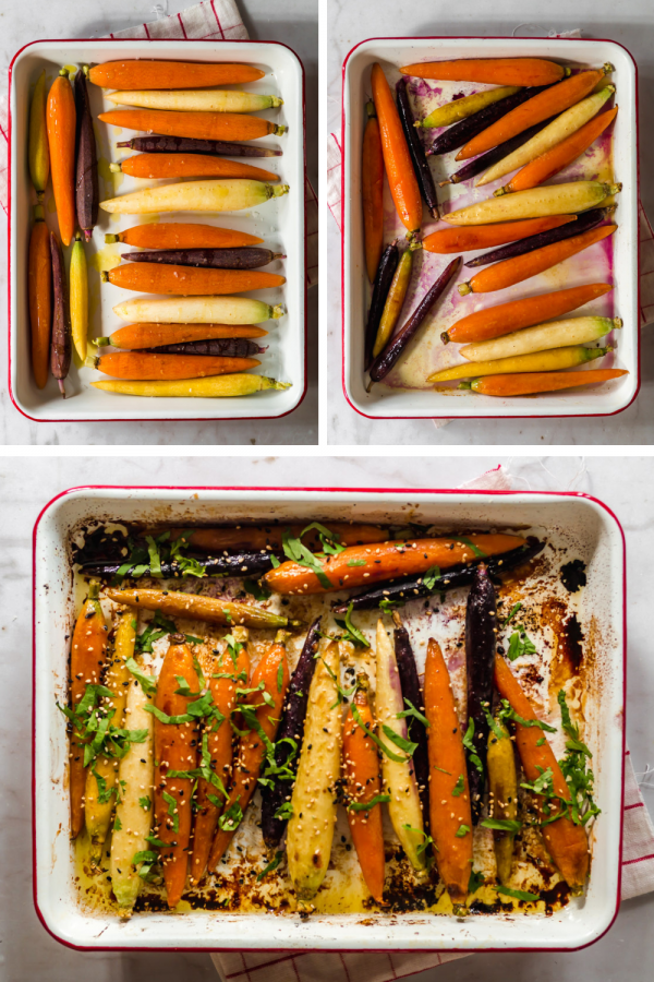Miso Butter Glazed Carrots - Lena's Kitchen