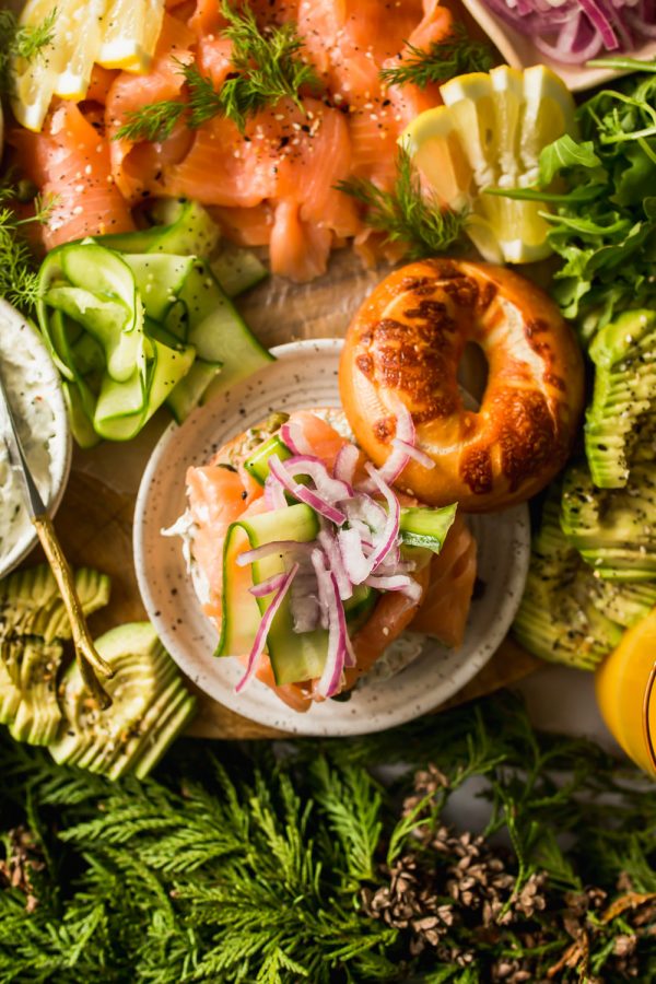 How To Create A Lox And Bagel Brunch Board - Lena's Kitchen