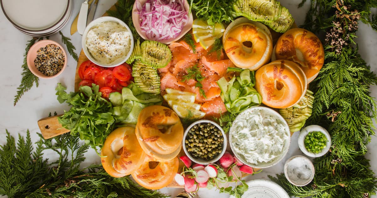 How To Create A Lox And Bagel Brunch Board - Lena's Kitchen