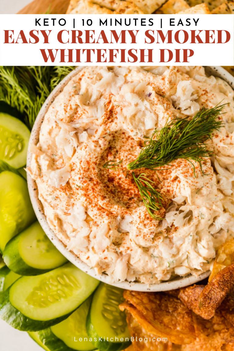Easy Creamy Smoked Whitefish Dip - Lena's Kitchen