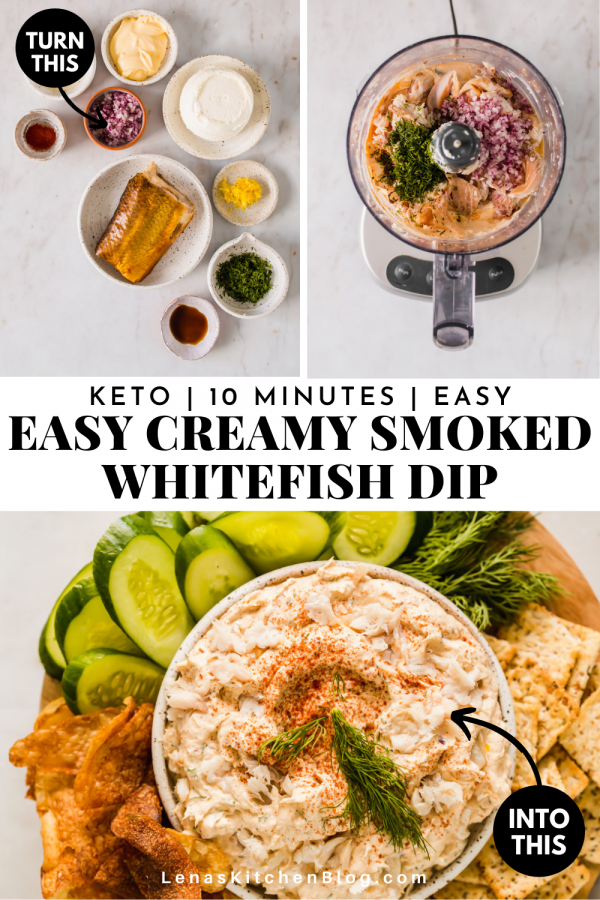 Easy Creamy Smoked Whitefish Dip - Lena's Kitchen