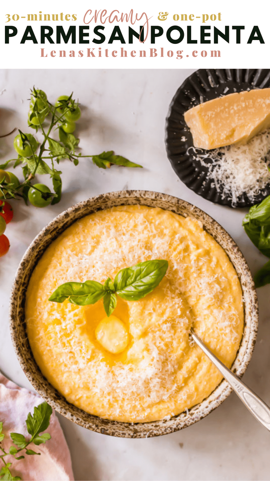 Creamy Parmesan Polenta Recipe - Lena's Kitchen