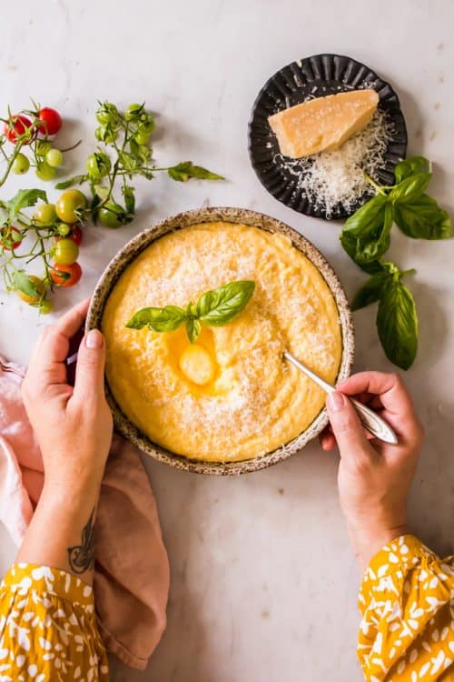 Creamy Parmesan Polenta Recipe - Lena's Kitchen