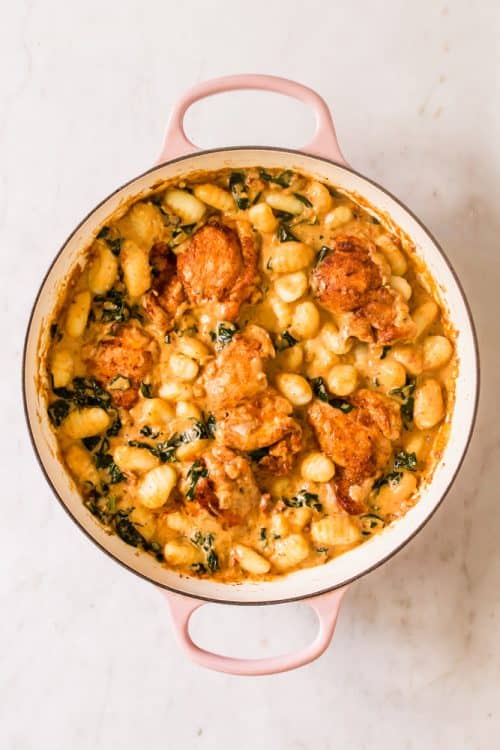 One Pan Creamy Chicken and Gnocchi - Lena's Kitchen