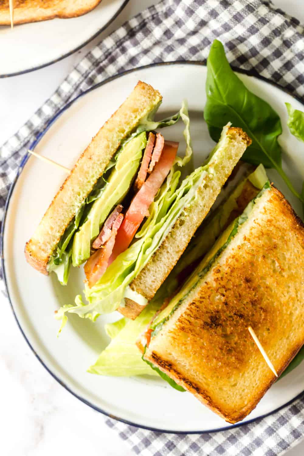 B.L.A.T. Sandwich (Bacon, Lettuce, Avocado, and Tomato) - Lena's Kitchen