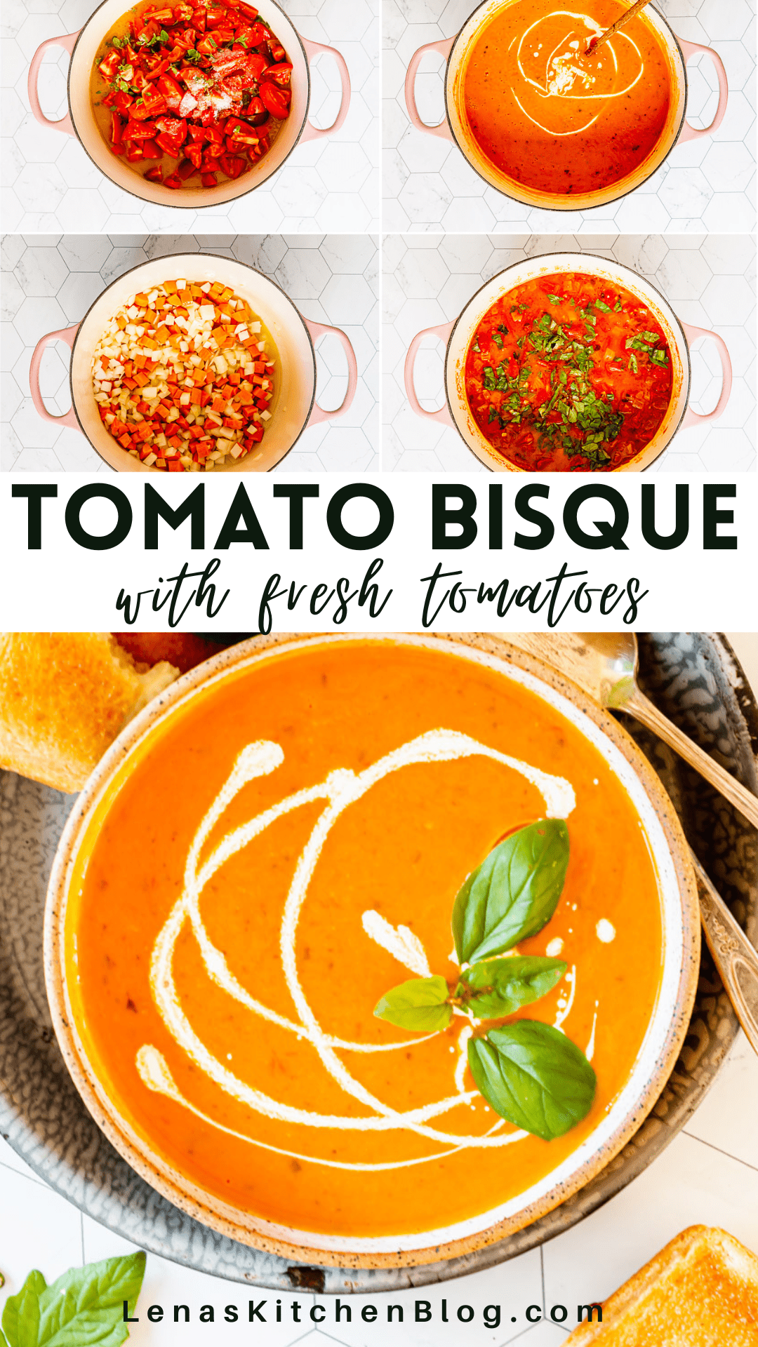 Tomato Bisque Recipe With Fresh Tomatoes Lena s Kitchen Tomato Bisque Recipe With Fresh Tomatoes Lena s Kitchen