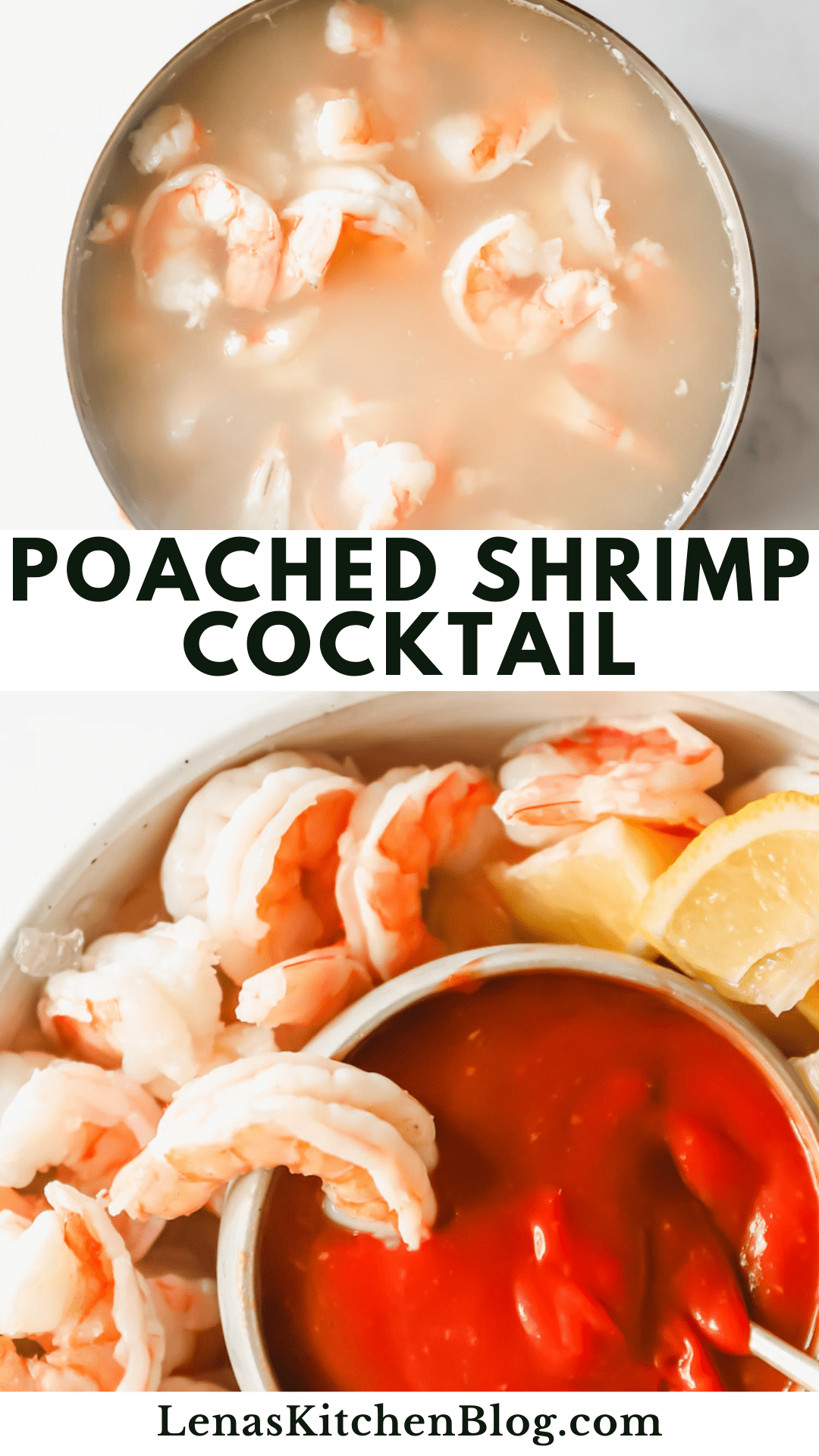 Poached Shrimp Cocktail - Lena's Kitchen