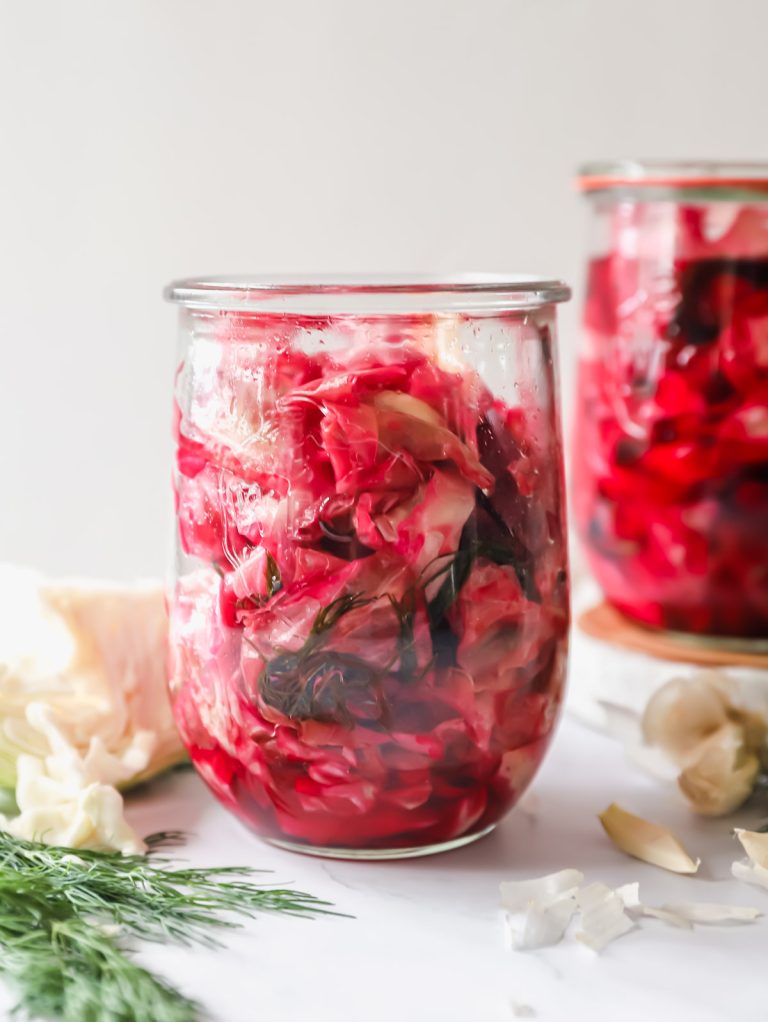 Easy Homemade Pickled Cabbage With Beets - Lena's Kitchen