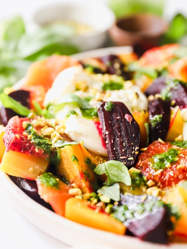 Easy Roasted Beet and Burrata Salad - Lena's Kitchen