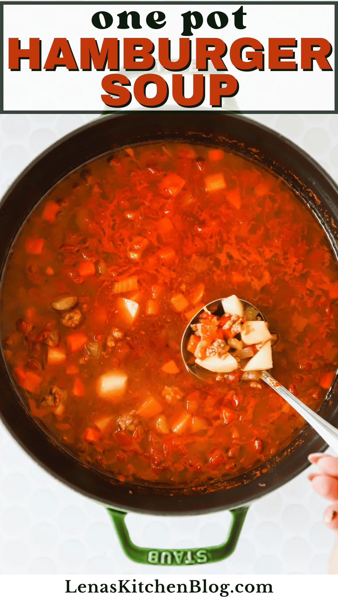 Hearty Hamburger soup - Lena's Kitchen