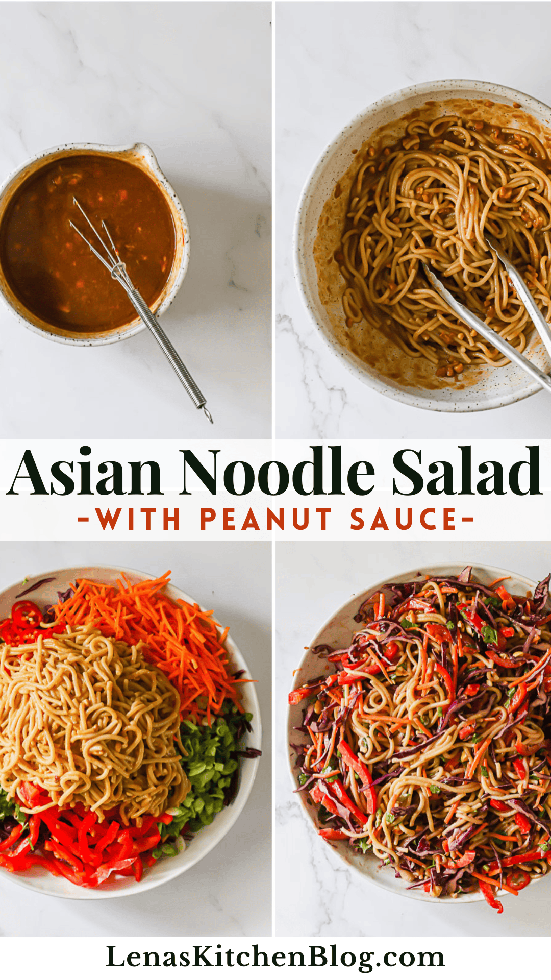 Asian Noodle Salad (with Peanut Dressing)