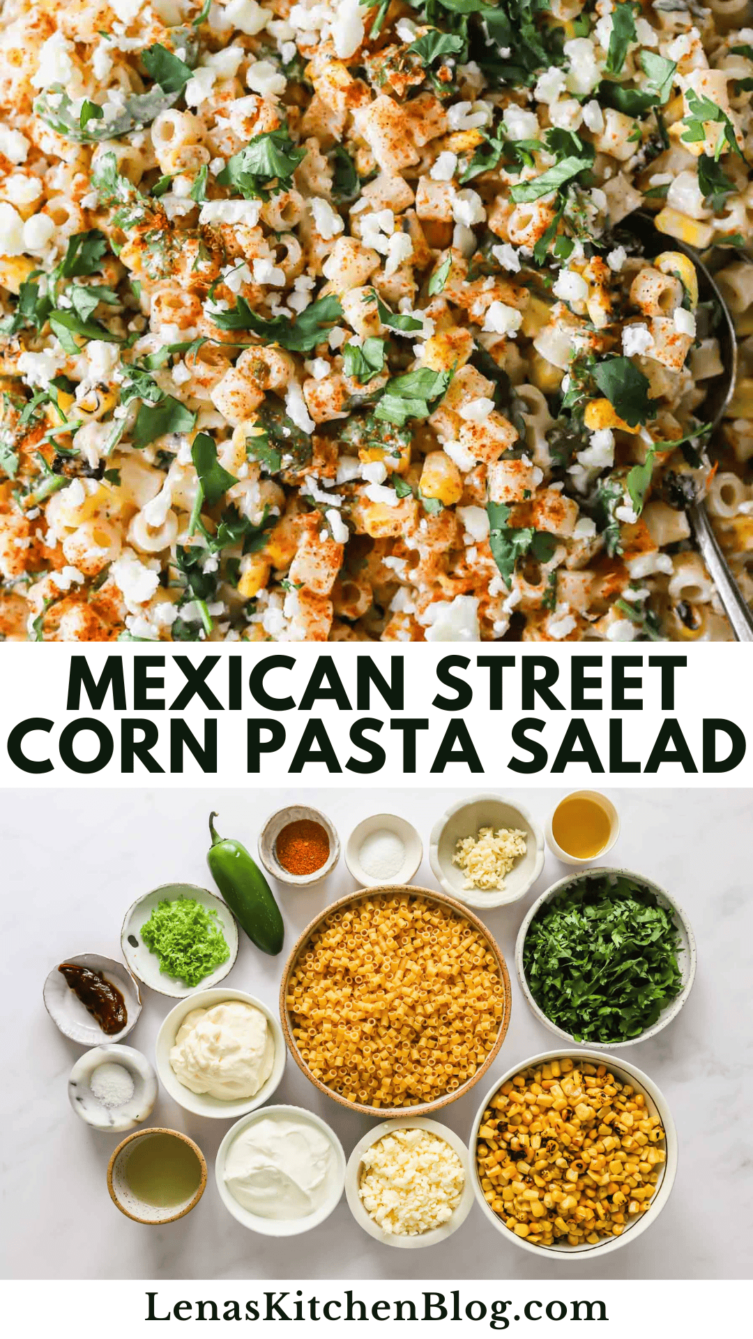Easy Mexican Street Corn Pasta Salad