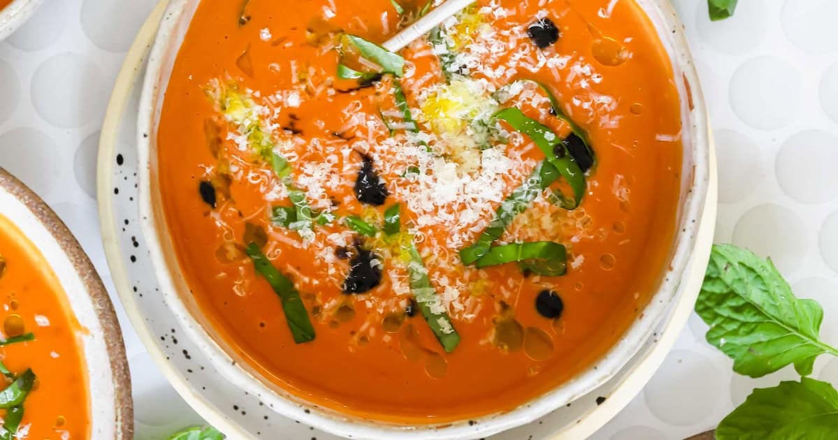 Easy Tomato Gazpacho Recipe - Lena's Kitchen