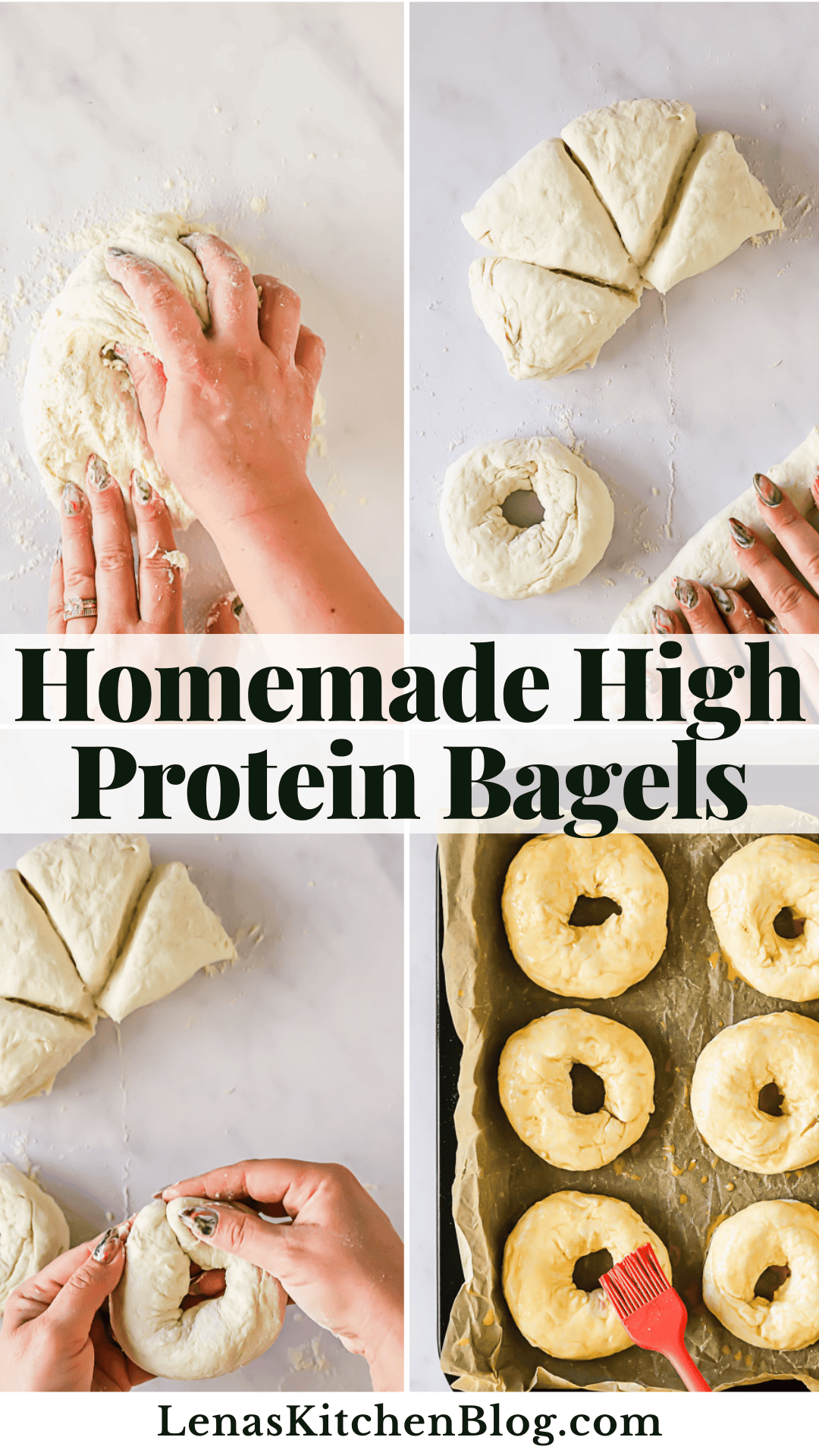 Easy High Protein Bagels (Only 5 Ingredients) - Lena's Kitchen