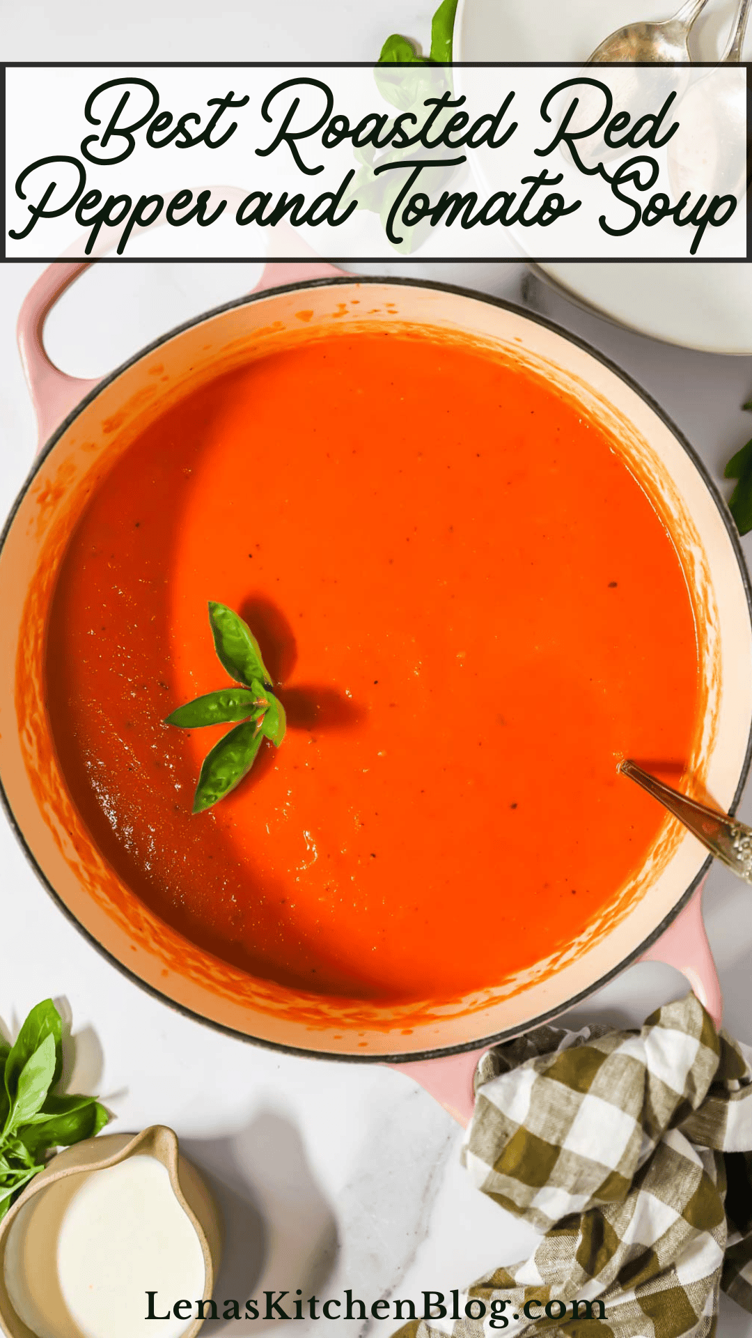 Easy Roasted Red Pepper And Tomato Soup - Lena's Kitchen