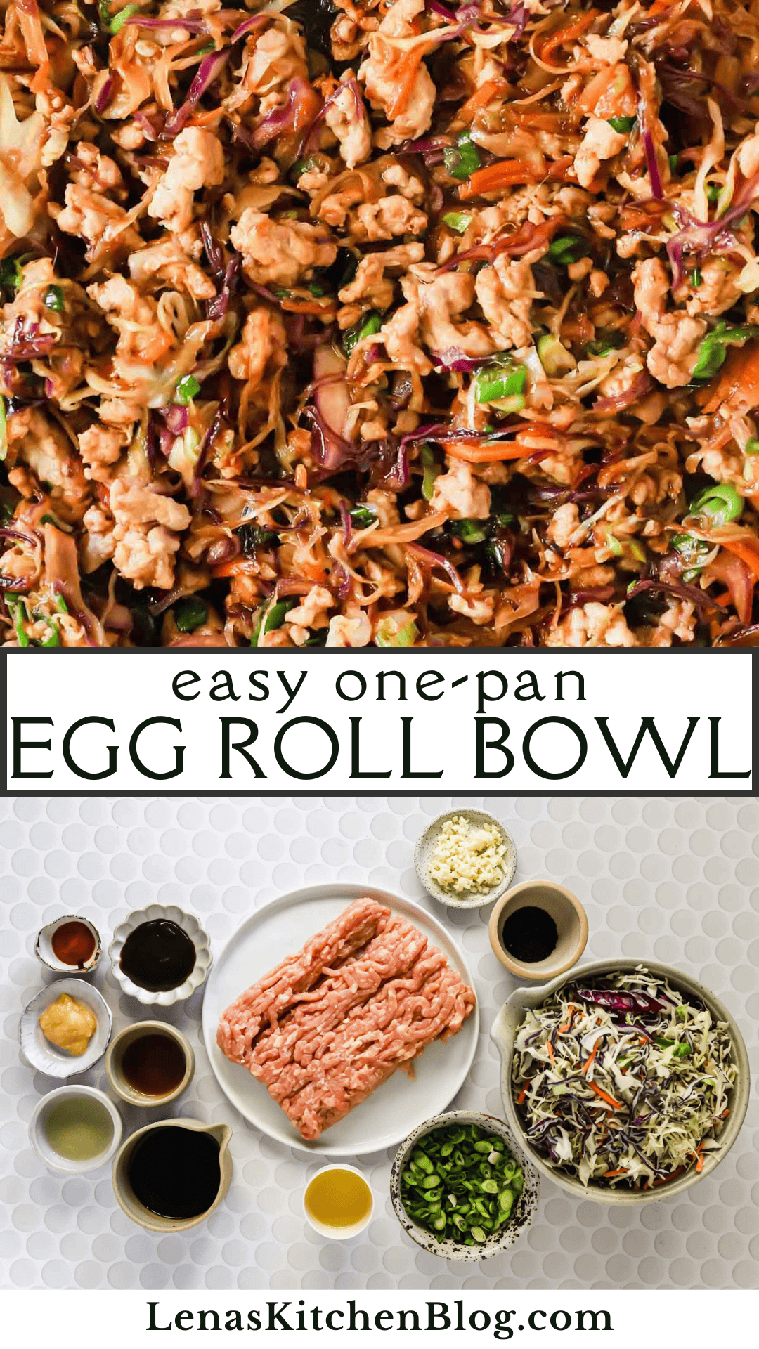Egg Roll Bowl (Ready in 15 Minutes) - Lena's Kitchen