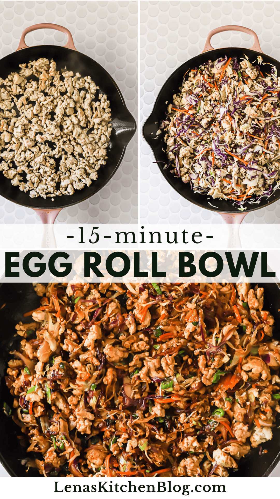 Egg Roll Bowl (Ready in 15 Minutes) - Lena's Kitchen