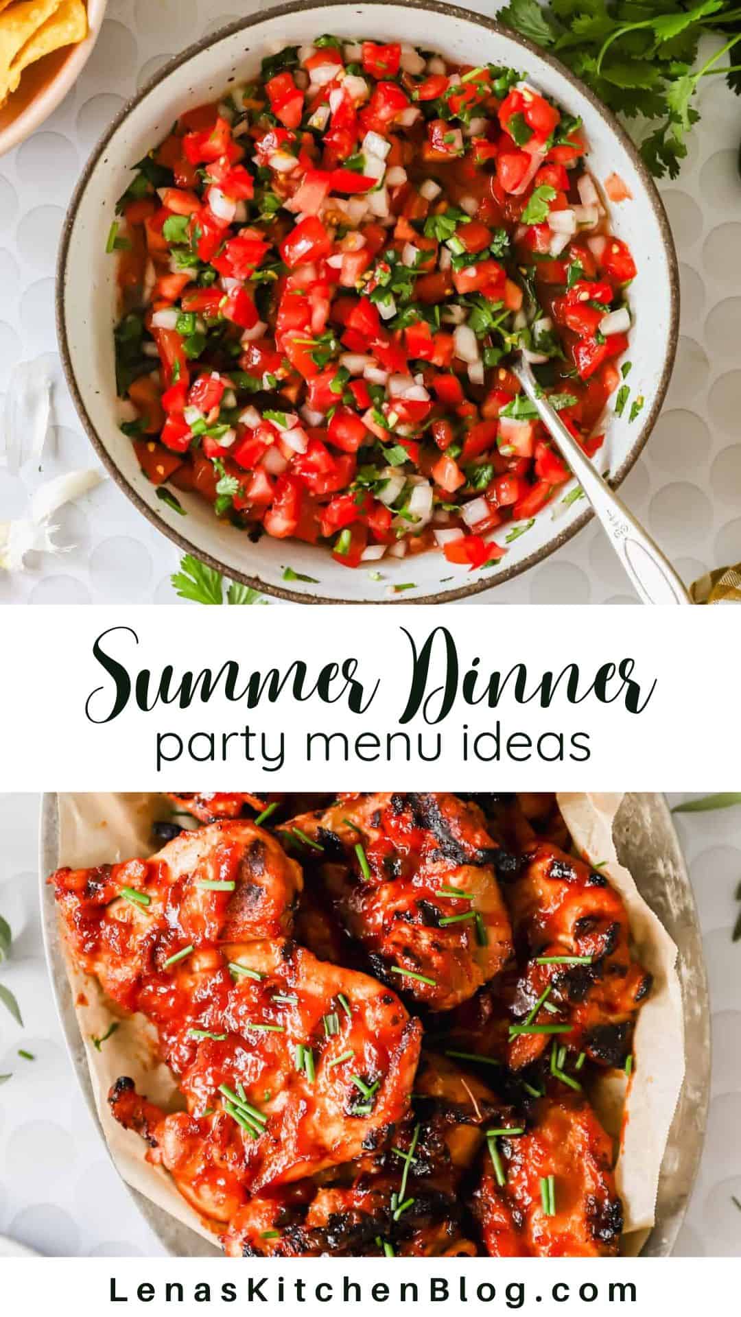 Summer Dinner Party Menu - Lena's Kitchen