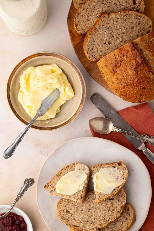 Homemade Butter Recipe - Lena's Kitchen