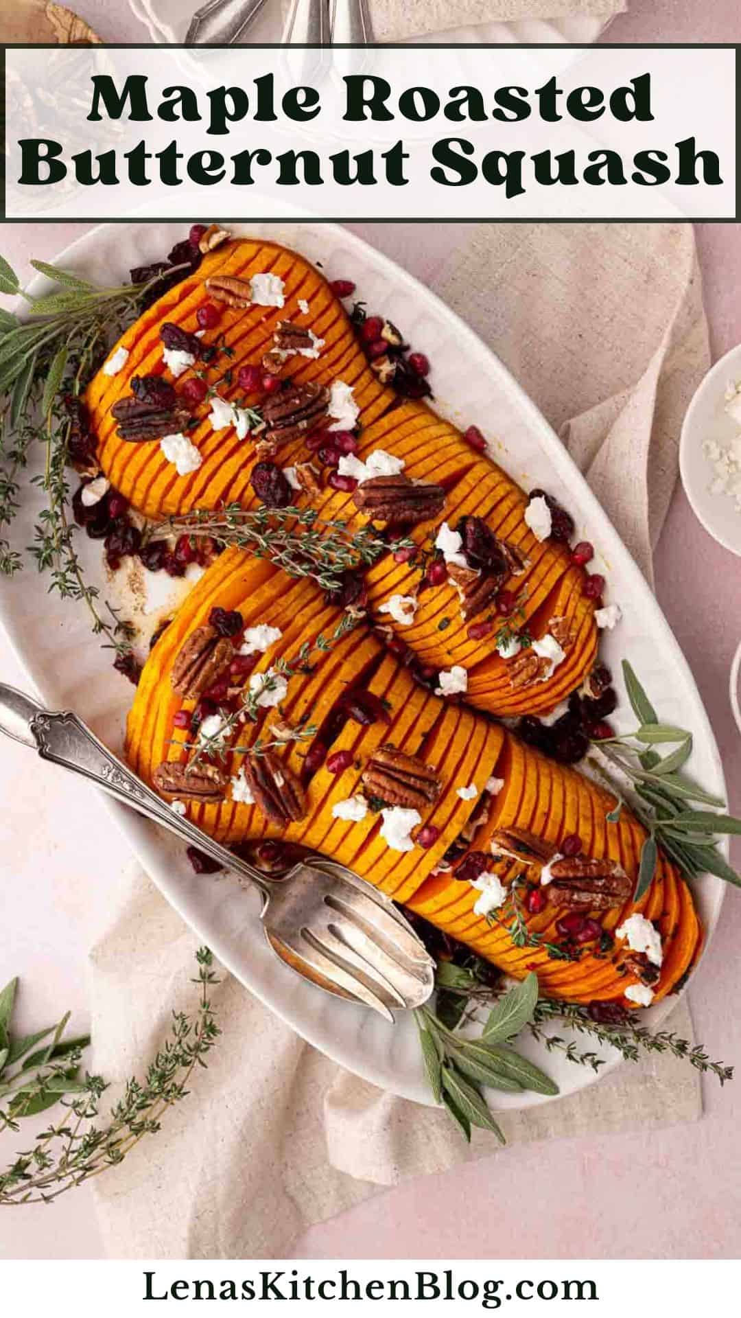 Maple Roasted Butternut Squash - Lena's Kitchen