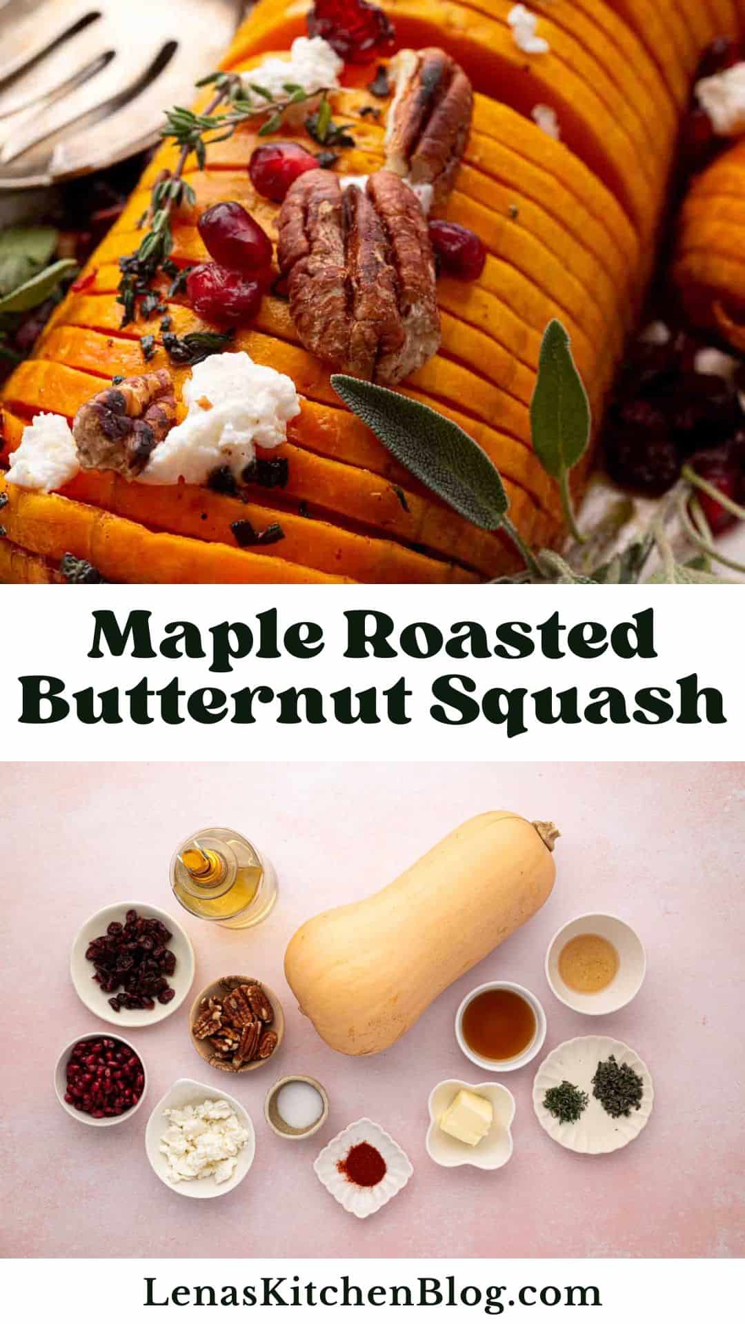 Maple Roasted Butternut Squash - Lena's Kitchen