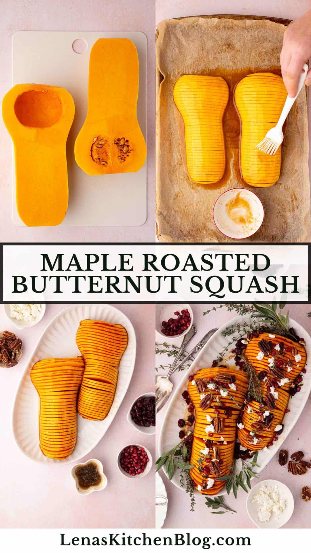 Maple Roasted Butternut Squash - Lena's Kitchen