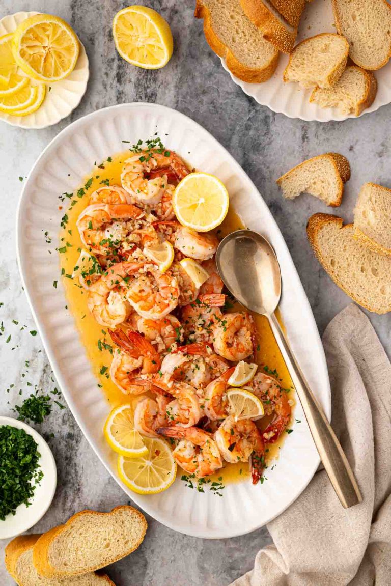 Garlic Butter Shrimp Scampi - Lena's Kitchen